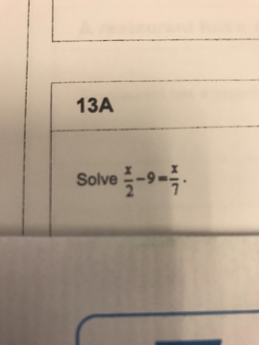 Solved 13A Solve I-9. | Chegg.com