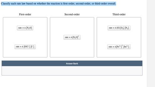 Solved Classify each rate law based on whether the reaction | Chegg.com