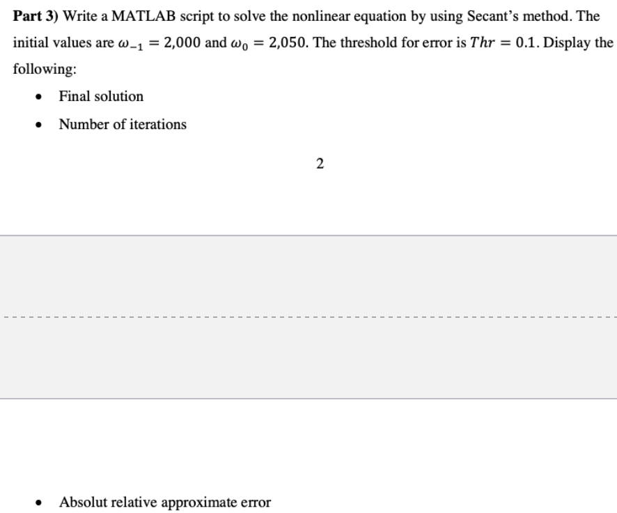 Solved u: micro (10−6)Part 3) Write a MATLAB script to solve | Chegg.com