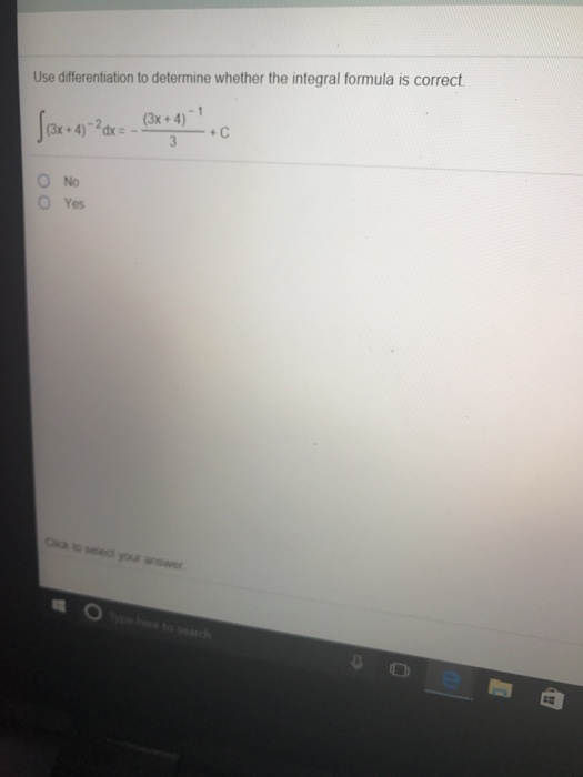 Solved Use differentiation to determine whether the integral | Chegg.com
