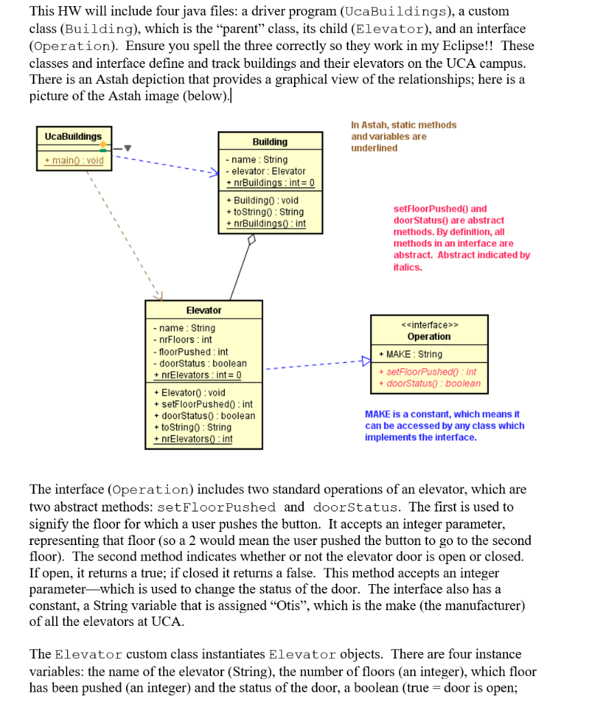Solved This HW will include four java files: a driver | Chegg.com