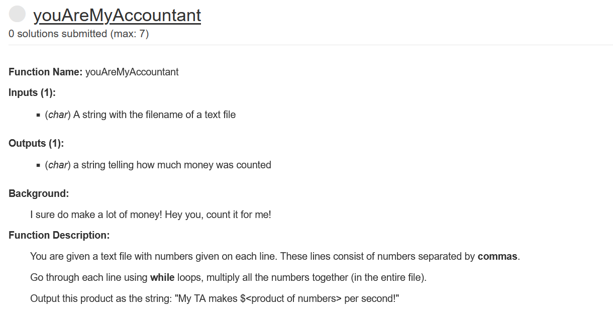Solved youAreMyAccountant O solutions submitted (max: 7) | Chegg.com