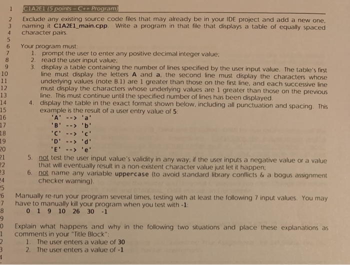 Solved Cia2e1 5 Points C Program 2 3 Exclude Any Existing