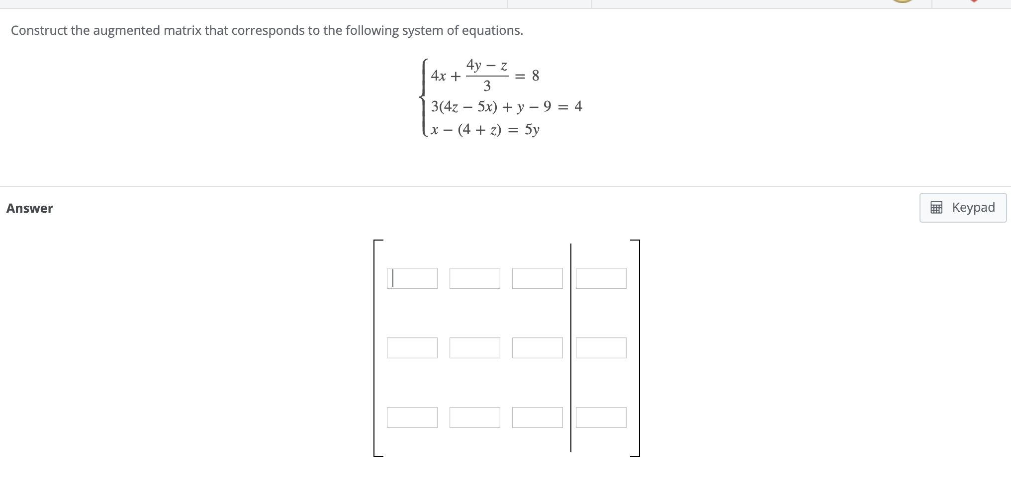 Solved Construct The Augmented Matrix That Corresponds To 0228