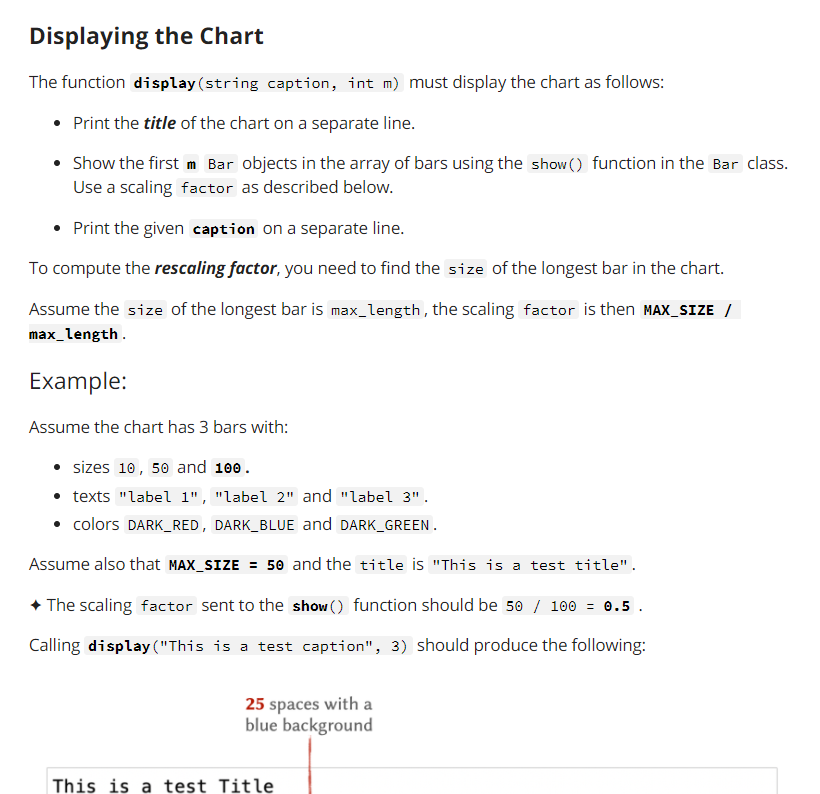 Solved Part 2: A Bar Chart Points: 35% Required API | Chegg.com