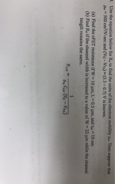 Solved . Use the equation below for Rn to find the units of | Chegg.com