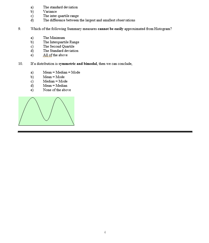 Solved 2. Multiple Choice – 20 points Answer the | Chegg.com