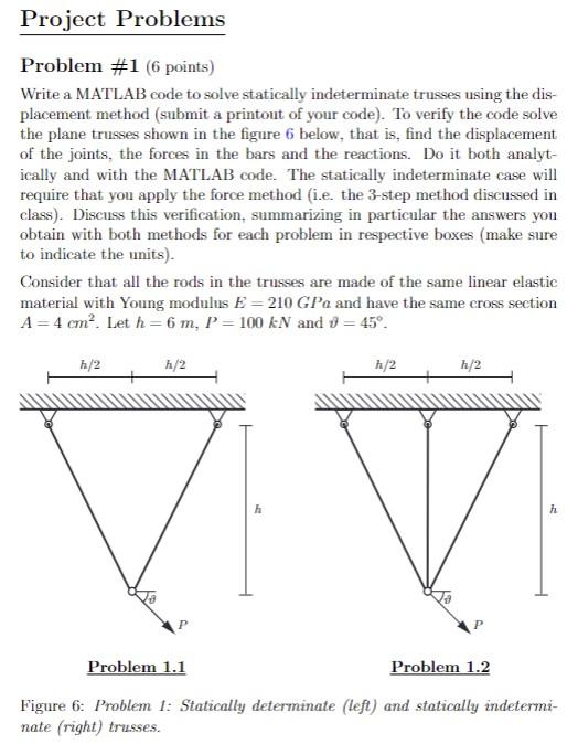 Problem \#1 (6 points) Write a MATLAB code to solve | Chegg.com