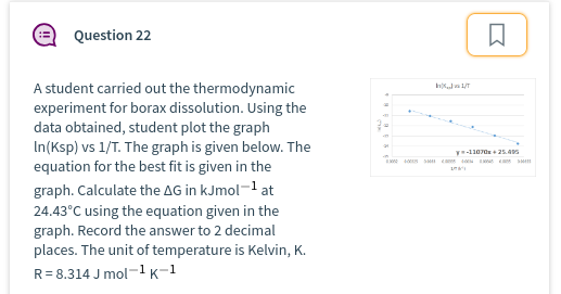 Solved A student carried out the thermodynamic experiment | Chegg.com