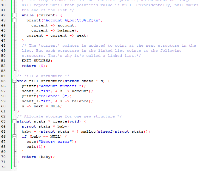 Solved Run and execute LinkedList06.c code we created in | Chegg.com