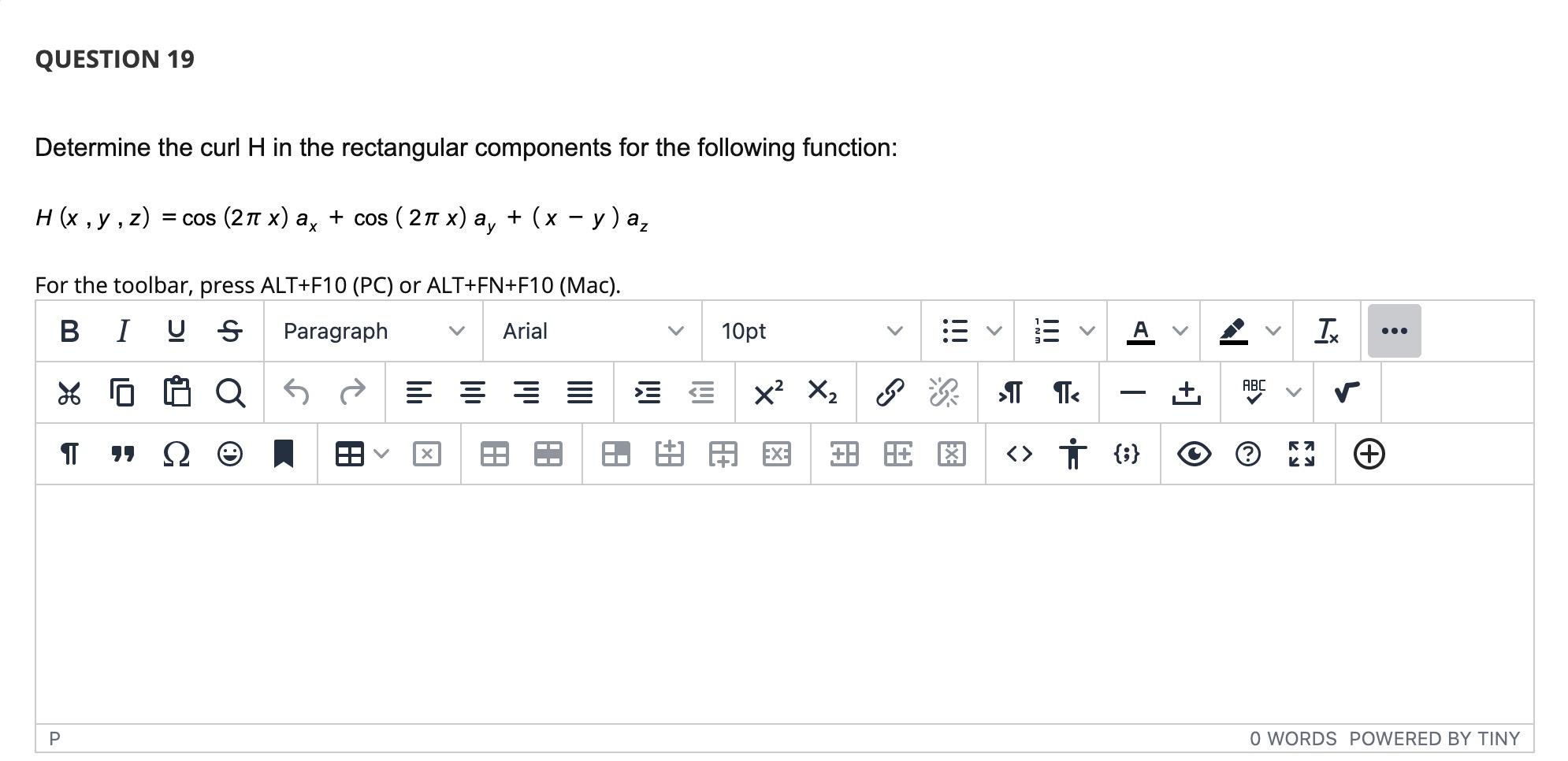 Solved Determine the curl H in the rectangular components | Chegg.com