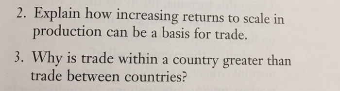 Solved 2. Explain how increasing returns to scale in | Chegg.com