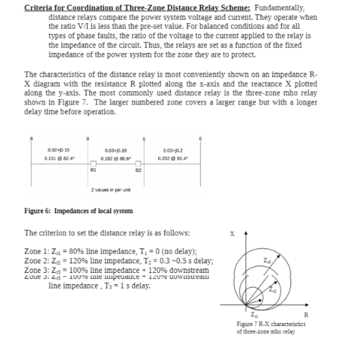 Task 5: Initial estimates of zone relay settings | Chegg.com
