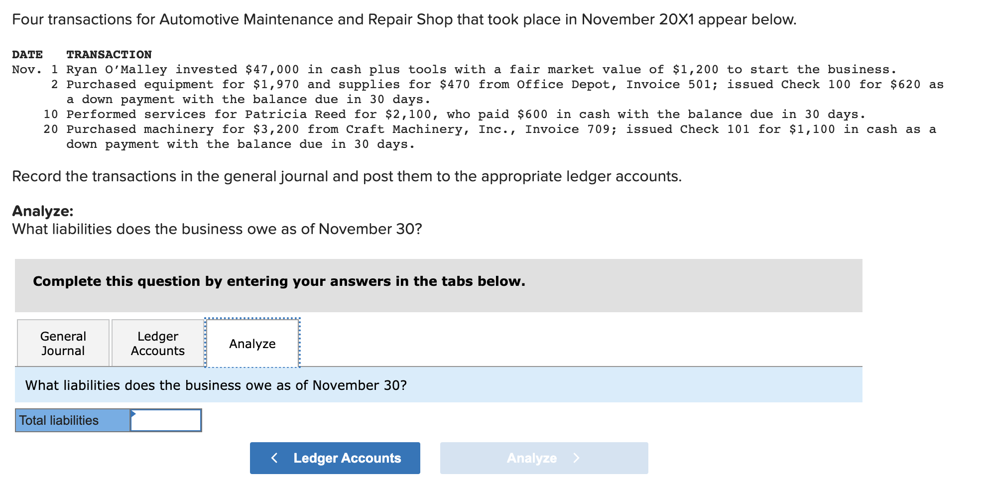 Solved Four transactions for Automotive Maintenance and | Chegg.com