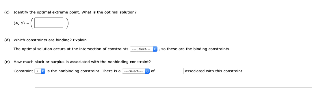 Solved Consider the following linear program. Max 2A + 3B | Chegg.com