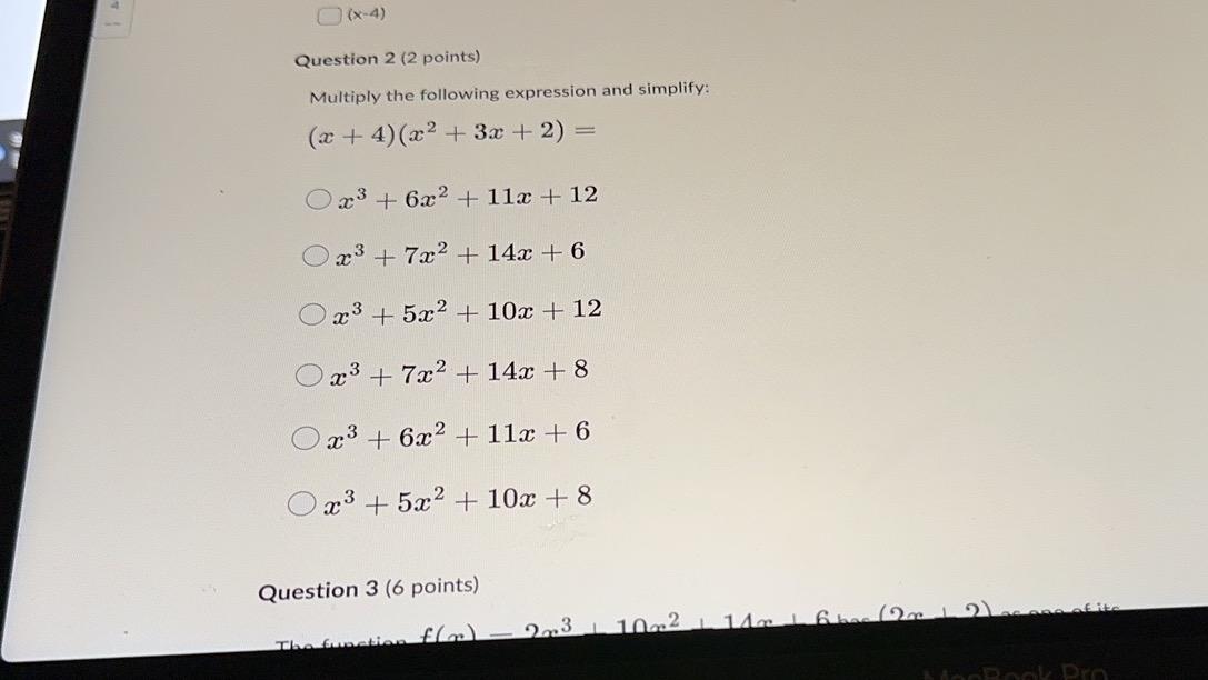 Solved Multiply the following expression and simplify: | Chegg.com