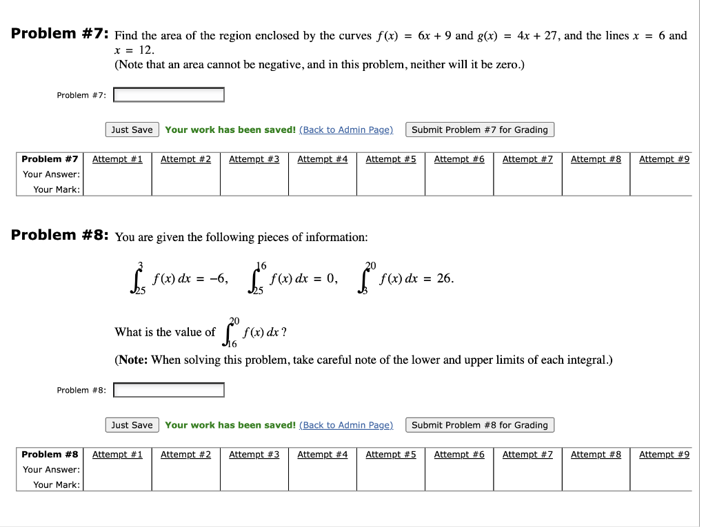 Solved Problem \#7: Find the area of the region enclosed by | Chegg.com