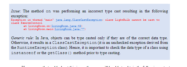 Solved Issue: The method on was performing an incorrect type | Chegg.com