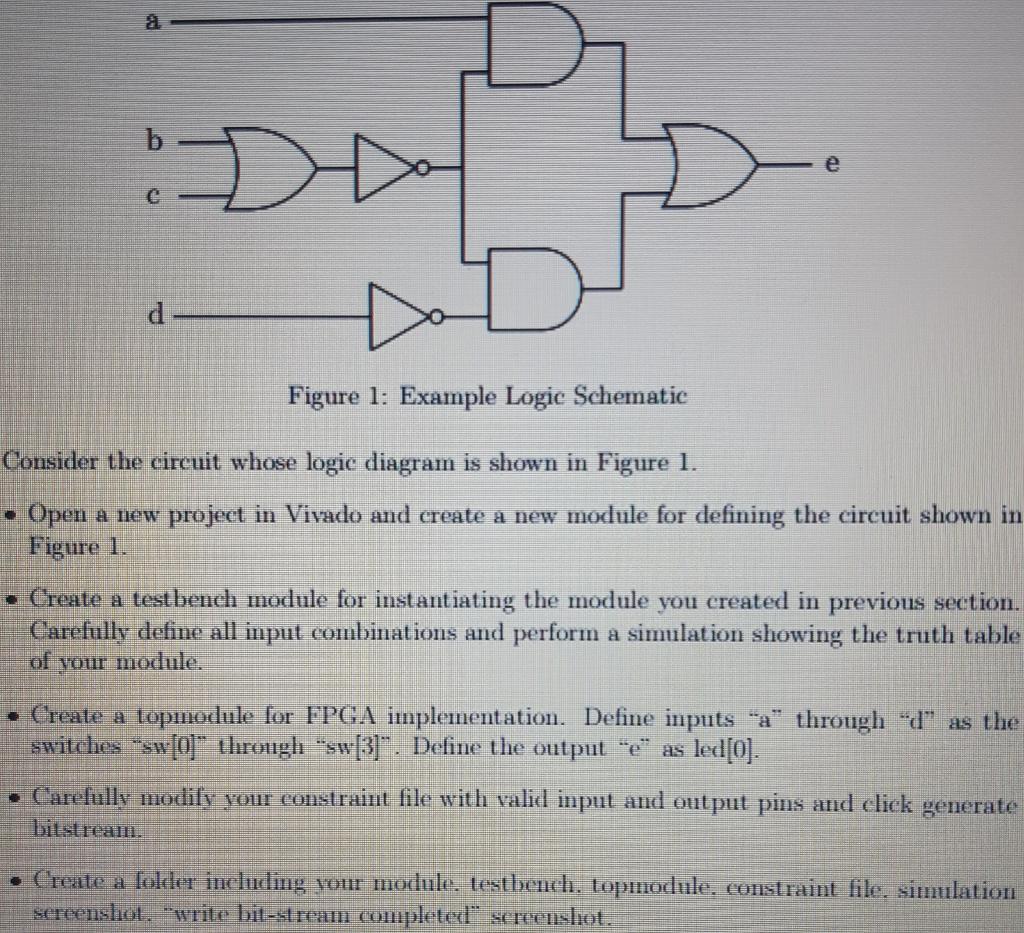 언 e d Figure 1: Example Logic Schematic Consider the | Chegg.com