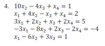 Solved Solve the following linear system of equations using | Chegg.com