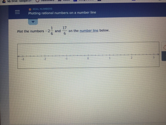 Solved My Drive-Goöglé D O REAL NUMBERS Plotting rational | Chegg.com