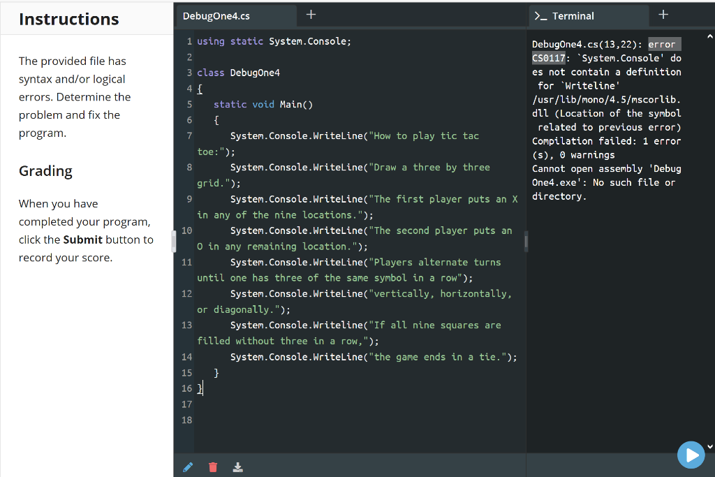 Solved I can't seem to figure out what the mistake is. | Chegg.com