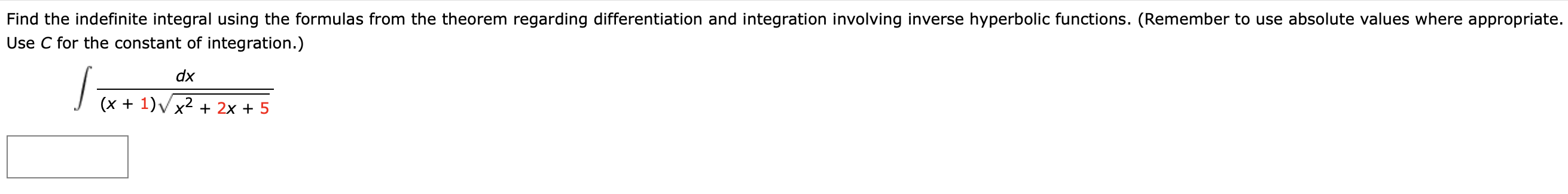 Solved Find the indefinite integral using the formulas from | Chegg.com