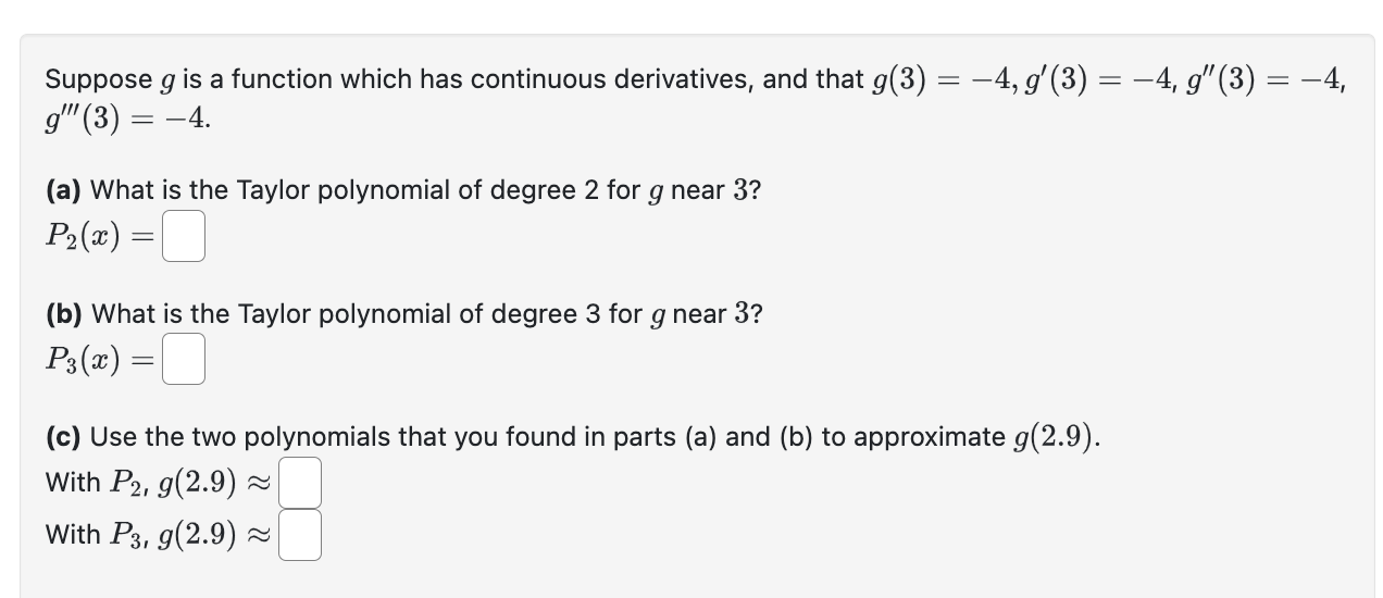 Suppose g is a function which has continuous | Chegg.com