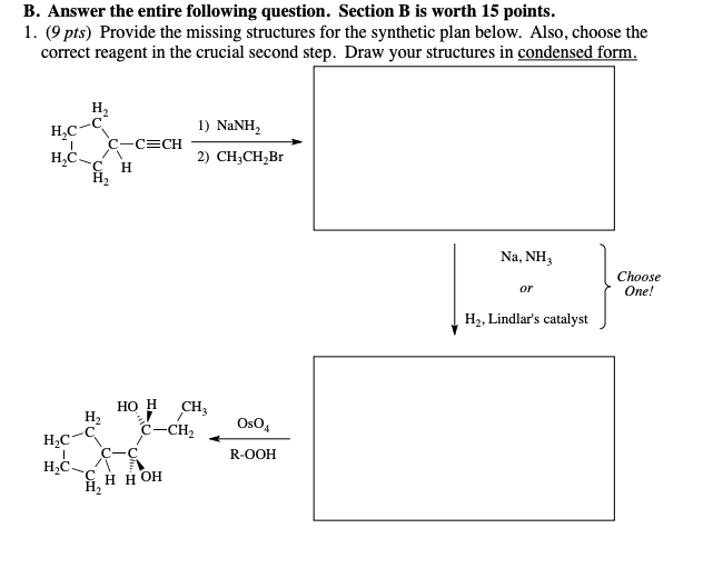 Solved Provide the missing structures for the synthetic plan | Chegg.com