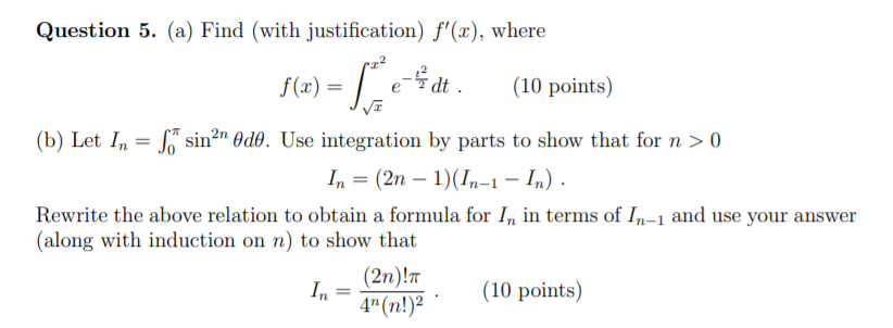 Solved Question 5. (a) Find (with justification) f'(2), | Chegg.com