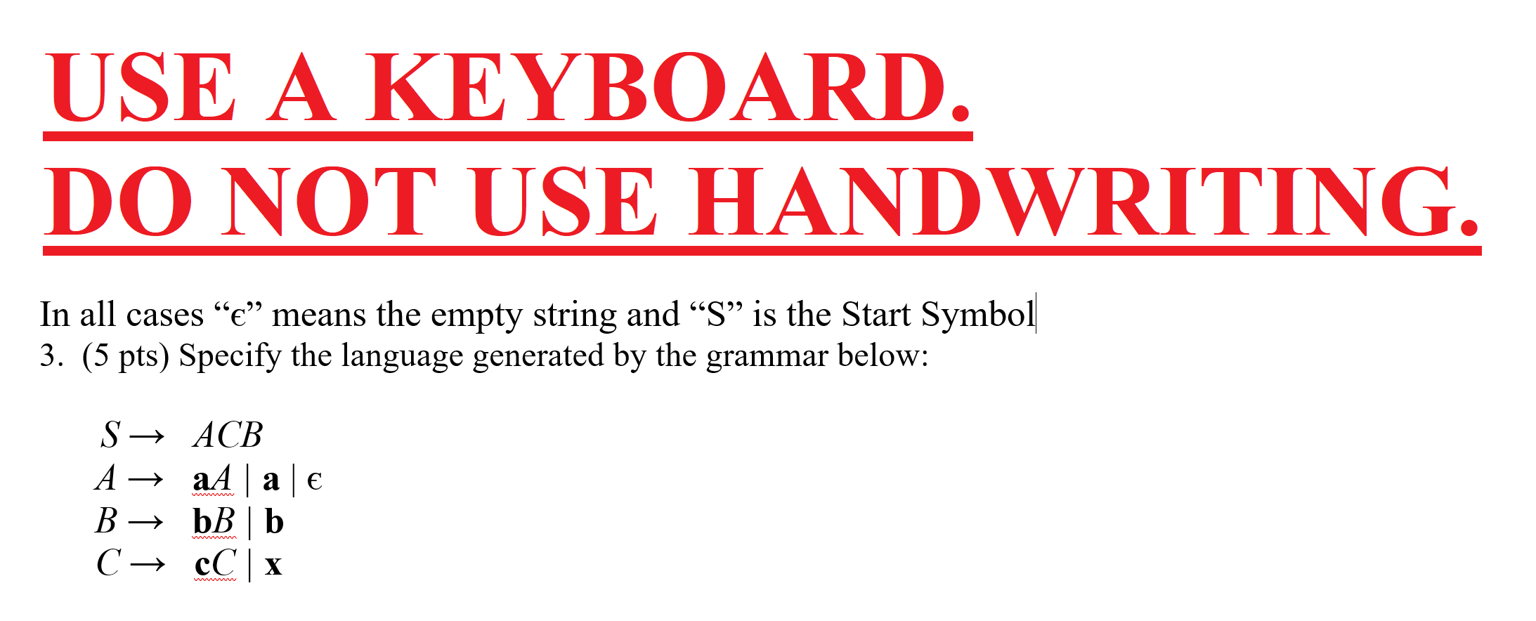 Solved USE A KEYBOARD. DO NOT USE HANDWRITING. In all cases | Chegg.com