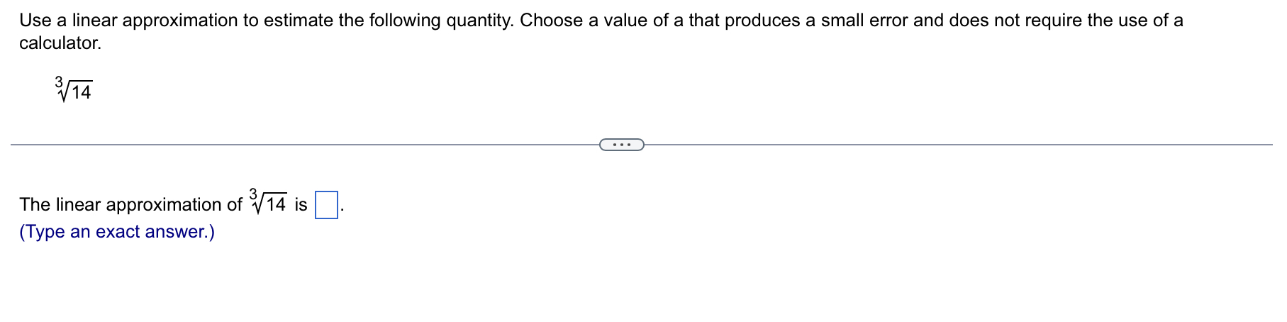 Solved Use a linear approximation to estimate the following | Chegg.com