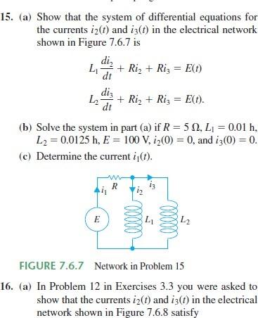 Solved 15. (a) Show that the system of differential | Chegg.com