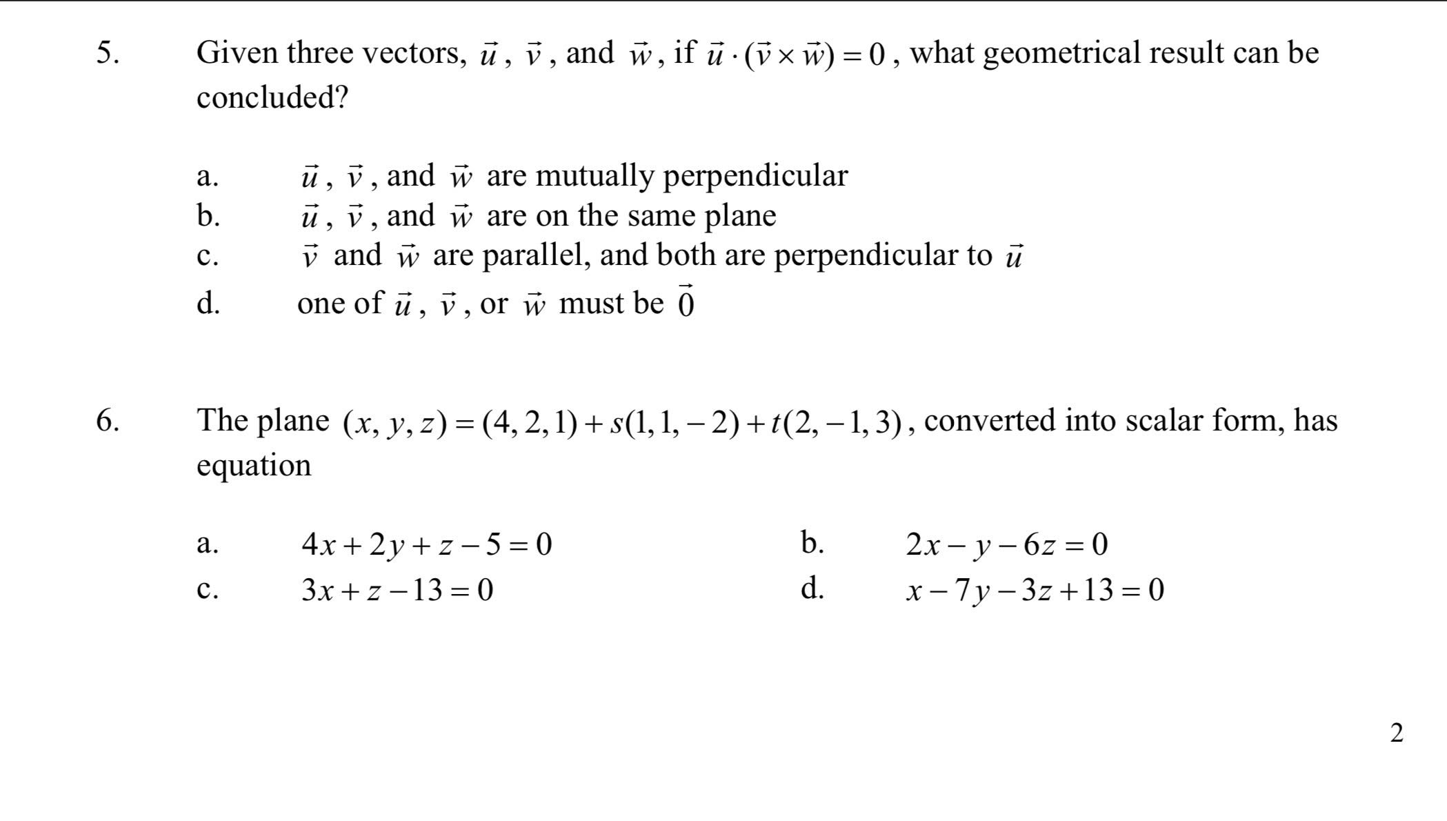 Solved Solve both 5 and 6 please. No steps need to be shown, | Chegg.com
