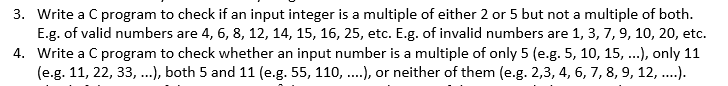 Solved 3 Write A C Program To Check If An Input Integer Is 7625
