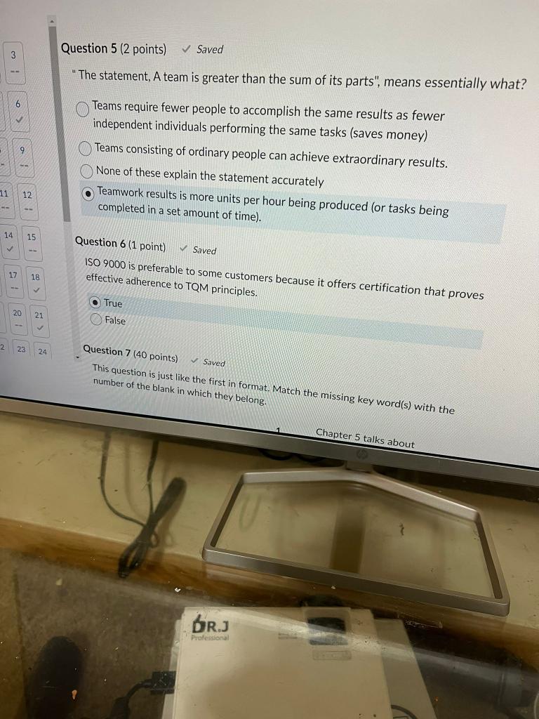 Solved Question 1 ( 2 points) The relationship between Total | Chegg.com