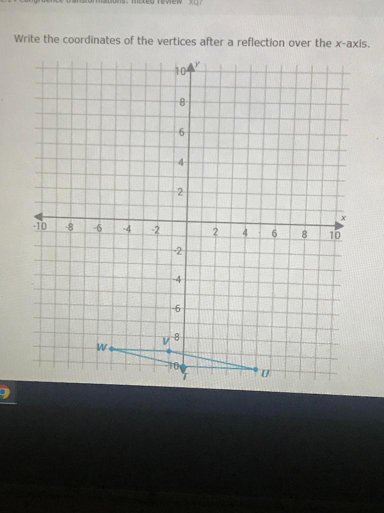 Solved Write the coordinates of the vertices after a | Chegg.com