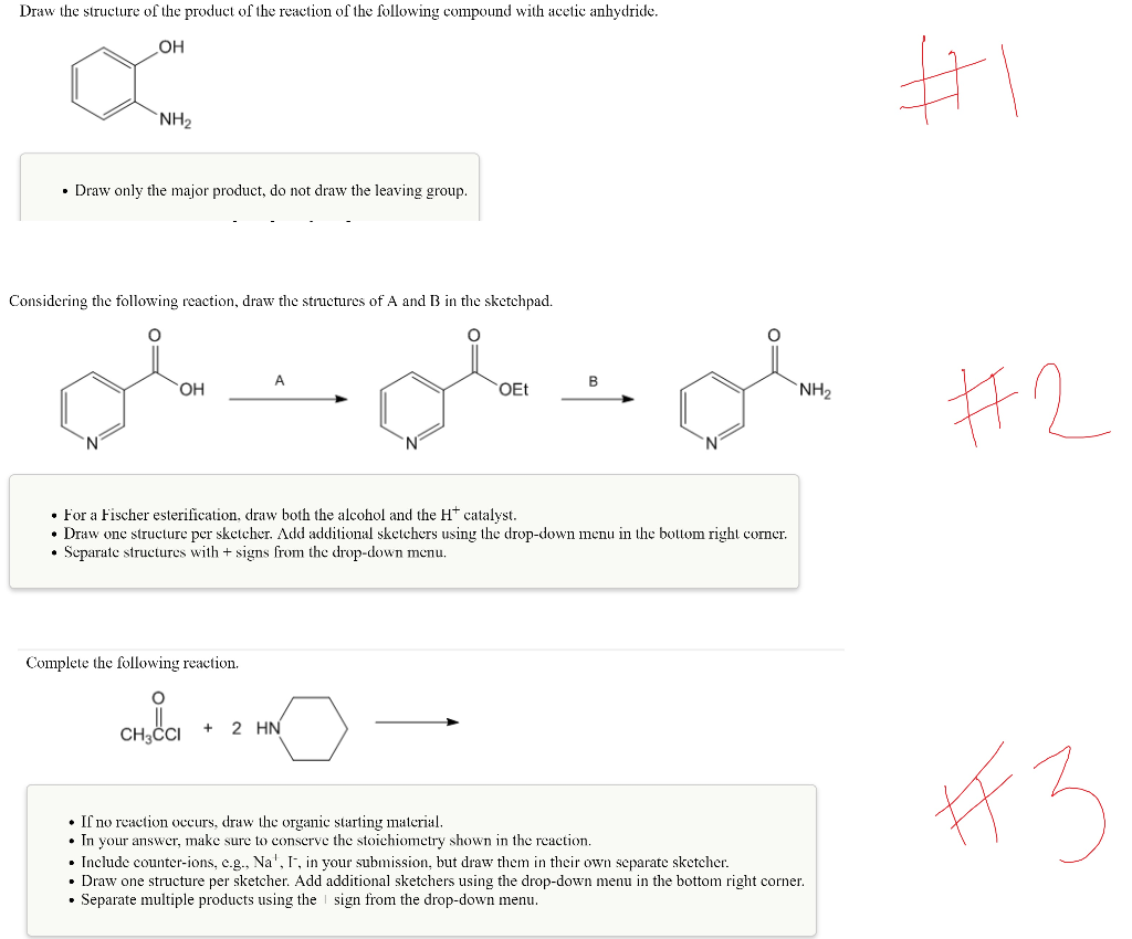 Solved Draw the structure of the product of the reaction of | Chegg.com
