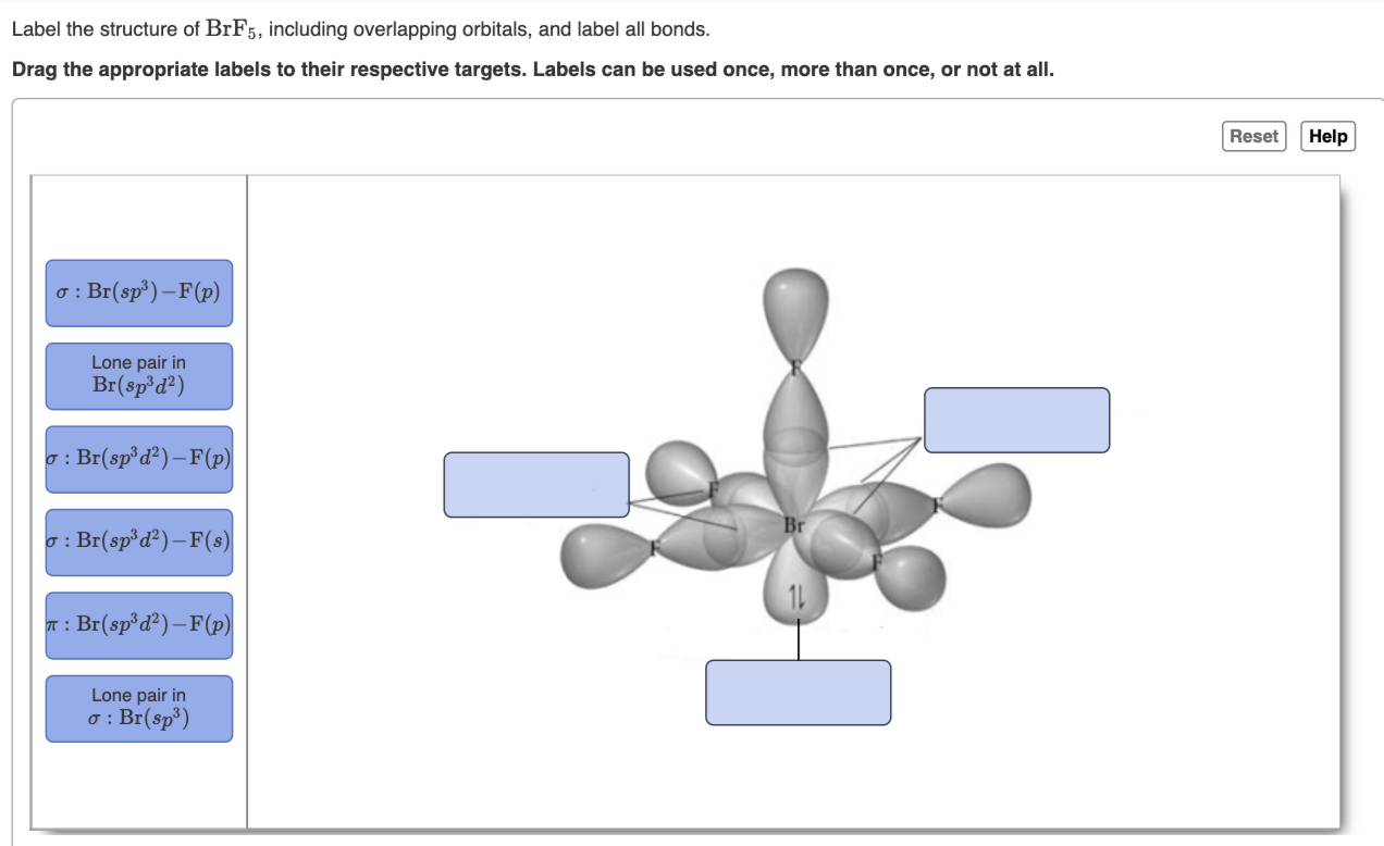 Label the structure of I3−, including overlapping | Chegg.com