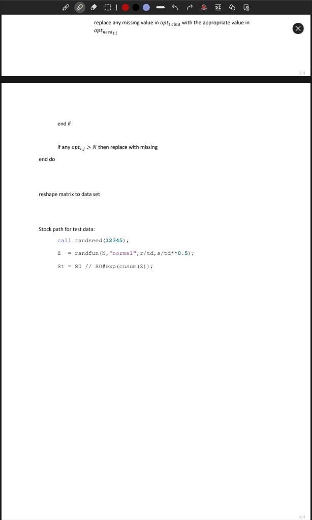 SAS Studio Programming This is a project on Option | Chegg.com