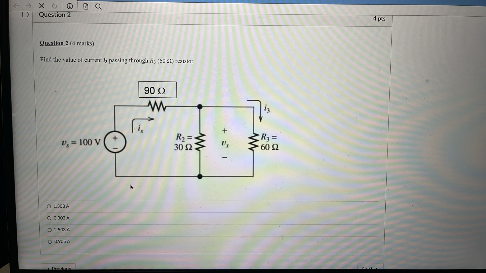 Solved Question 2Question 2 (4 ﻿marks)Find the value of | Chegg.com