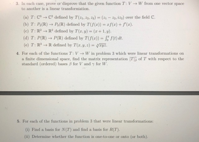 Solved 3. In each case, prove or disprove that the given | Chegg.com
