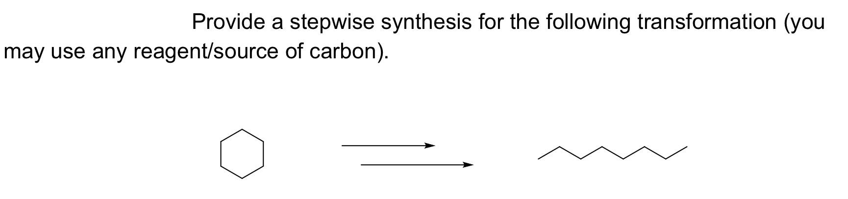 Solved Provide a stepwise synthesis for the following | Chegg.com