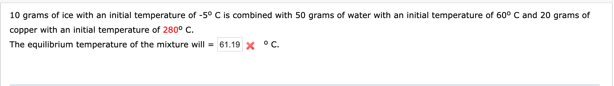 Solved 10 grams of ice with an initial temperature of -5° C | Chegg.com