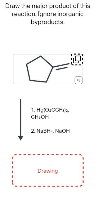 Solved Draw The Product Of The Reaction Shown Below Ignore