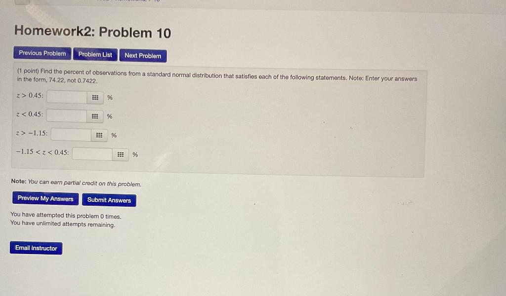 Solved Homework2: Problem 10 Previous Problem Problem List | Chegg.com