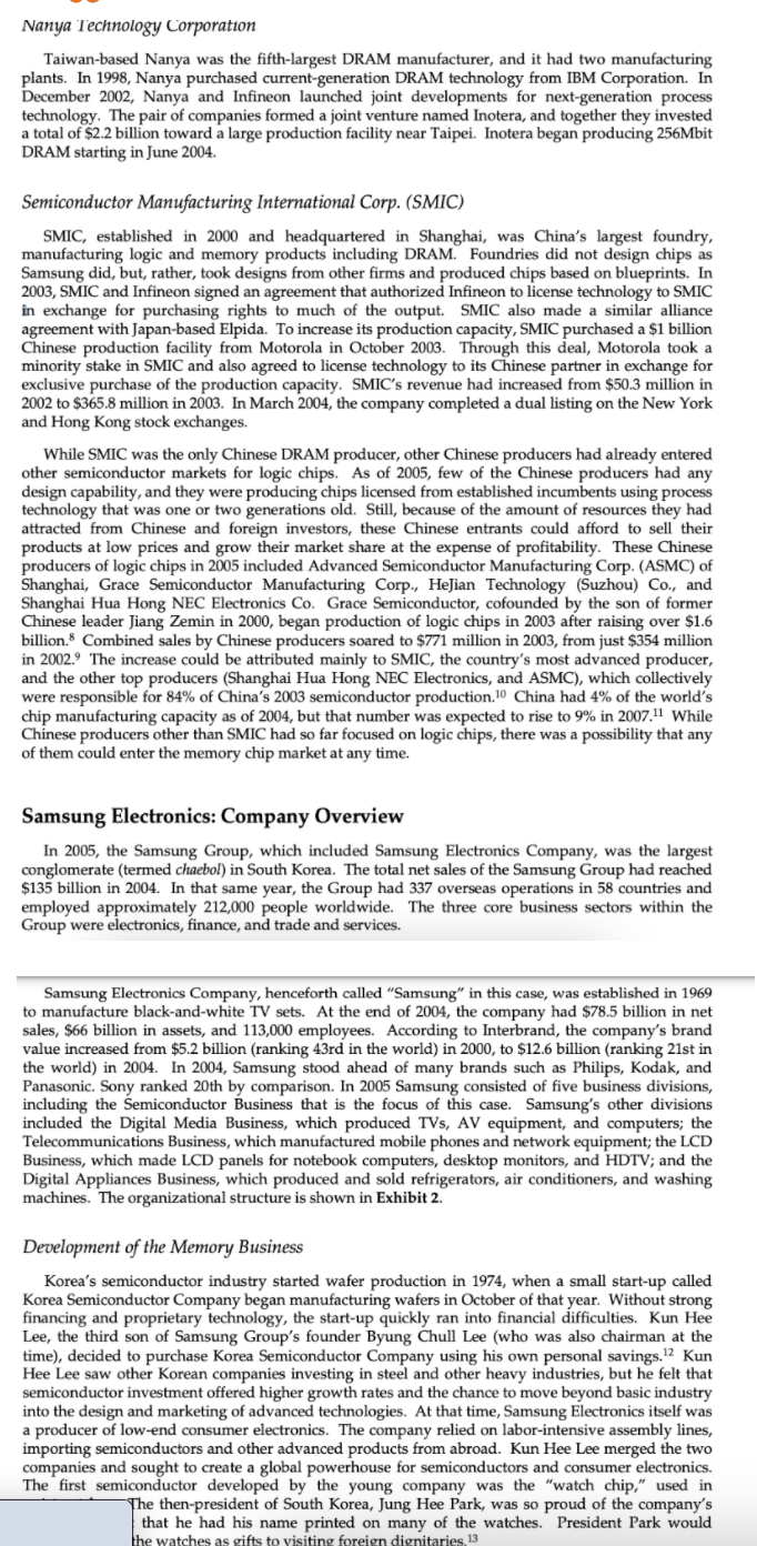 Solved Samsung Electronics Introduction Kun Hee Lee, | Chegg.com