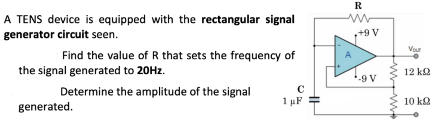 Solved A TENS device is equipped with the rectangular sig। | Chegg.com