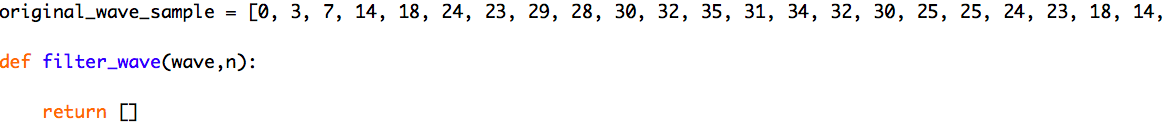 Solved Question 2: Filtering a wave [35 marks] You are given | Chegg.com