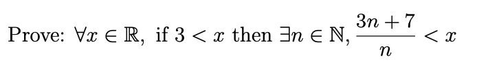 Solved 3n +7 Prove: Væ ER, if 3